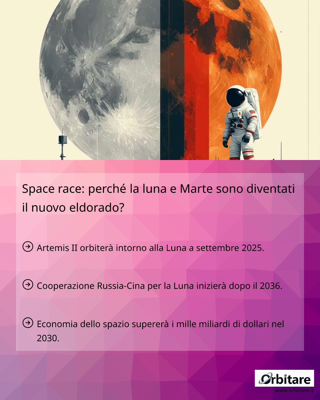 Space race: perché la luna e Marte sono diventati il nuovo eldorado ...