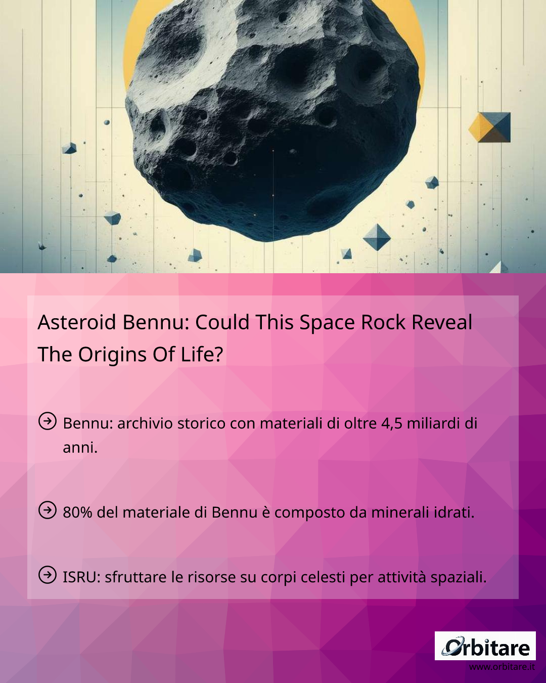 Asteroid Bennu: Could This Space Rock Reveal The Origins Of Life ...