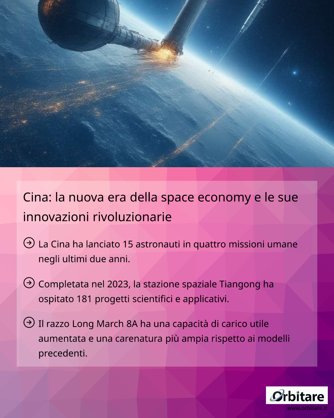 Cina: la nuova era della space economy e le sue innovazioni ...