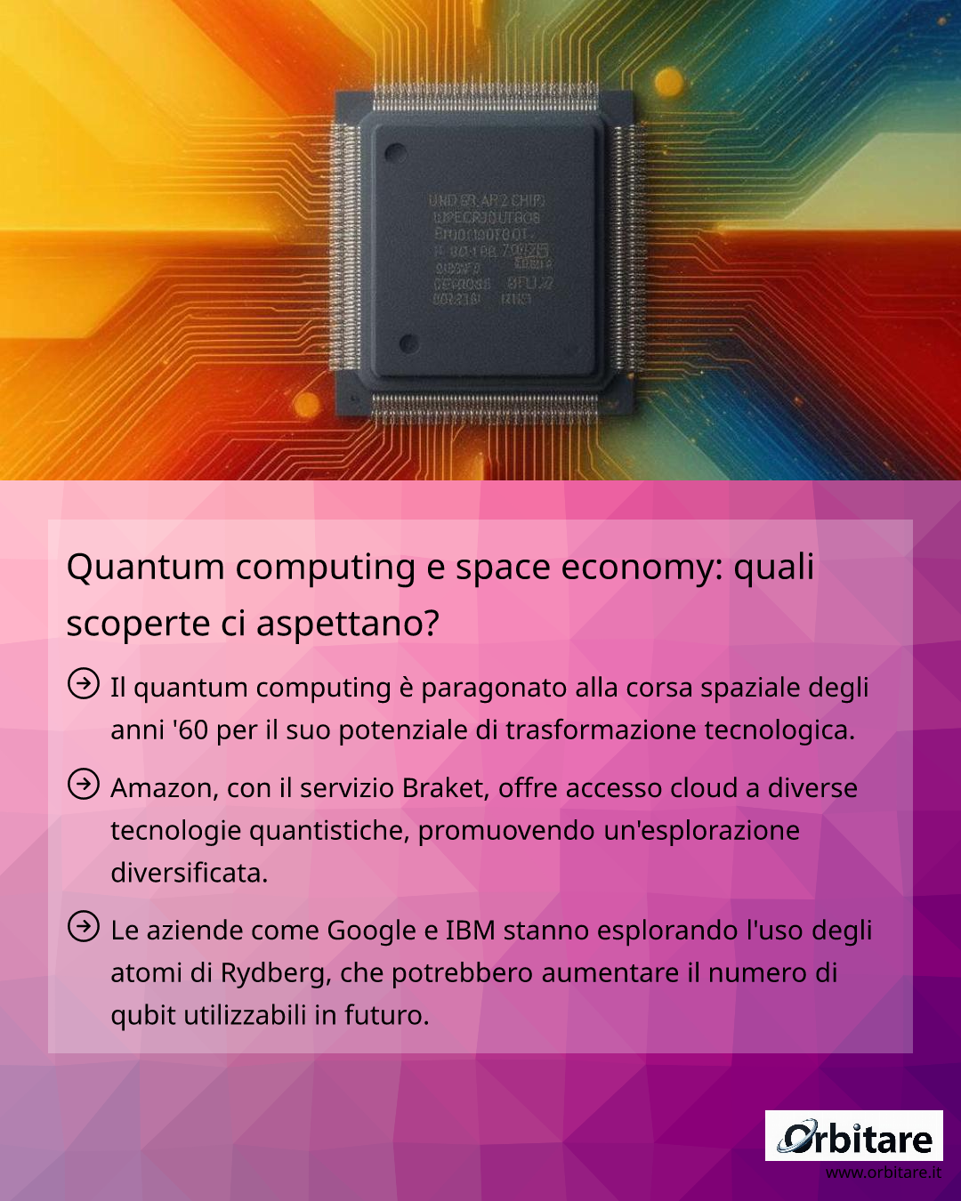 Quantum computing e space economy: quali scoperte ci aspettano? - Orbitare