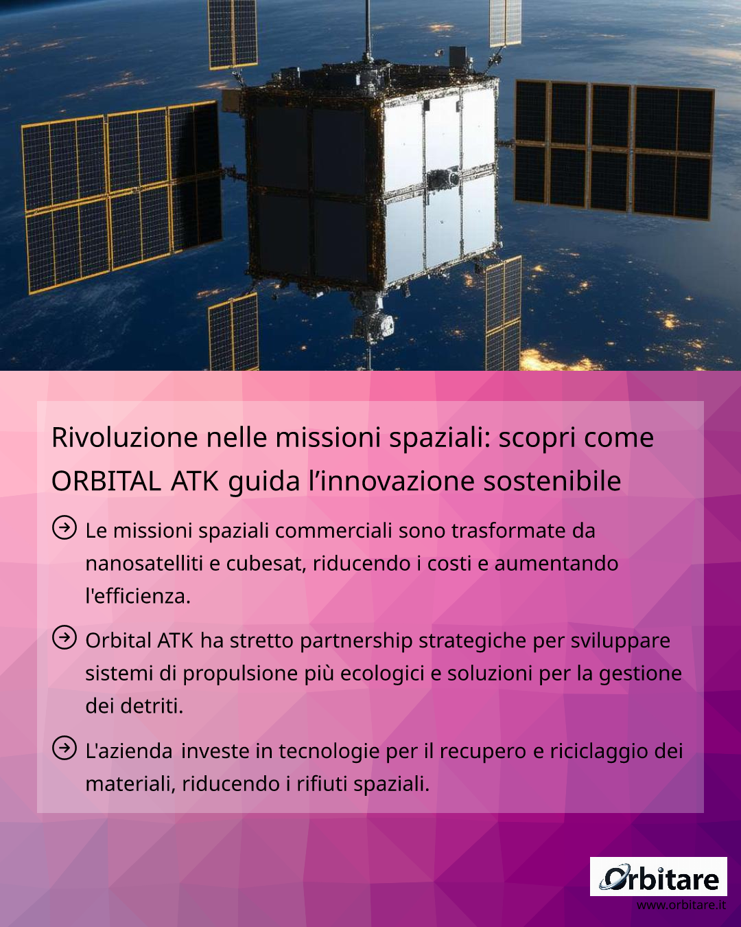 Rivoluzione nelle missioni spaziali: scopri come ORBITAL ATK guida l'innovazione sostenibile ...